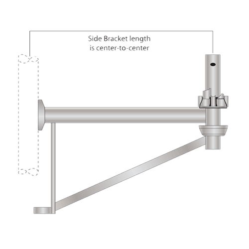 Cup Lock 3 Board Bracket w/Spigot | ERECTORMASTERS